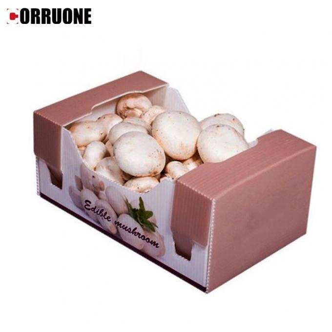 Glossy 10mm 12mm Corrugated Plastic Packaging Boxes With Lid