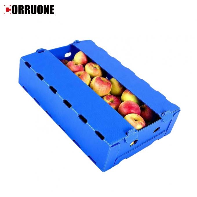 Glossy 10mm 12mm Corrugated Plastic Packaging Boxes With Lid