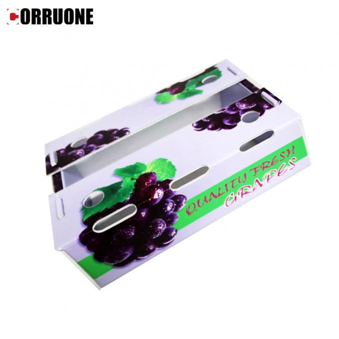 Glossy 10mm 12mm Corrugated Plastic Packaging Boxes With Lid