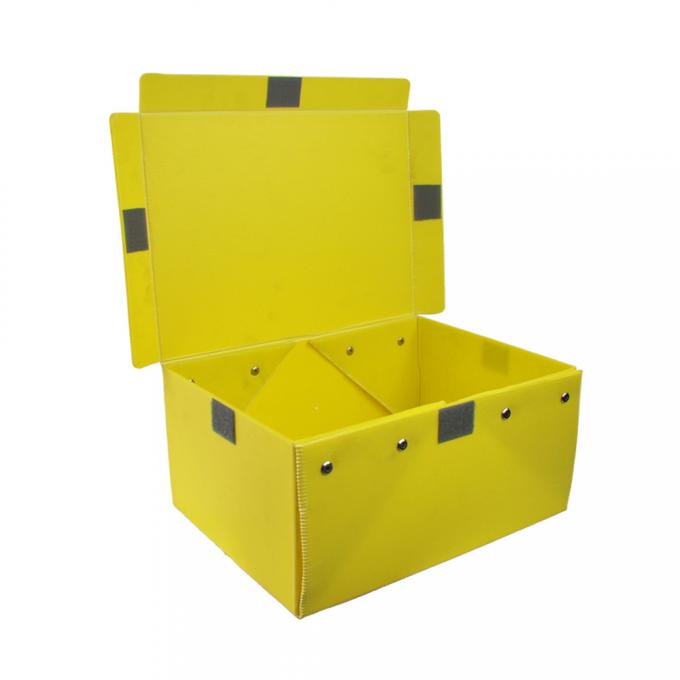 100L Blue PP Corrugated Pallet Box Foldable Coaming Container Bins