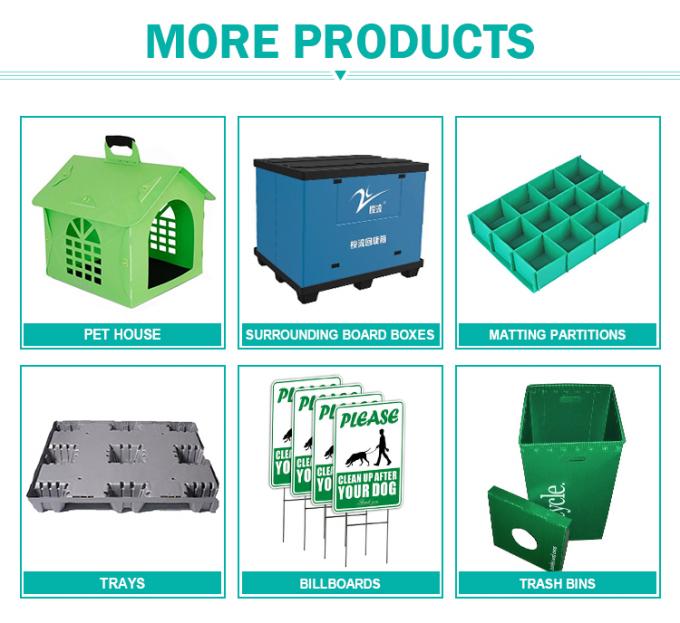 Polypropylene Corrugated Plastic Packaging Boxes Coroplast Plastic ...