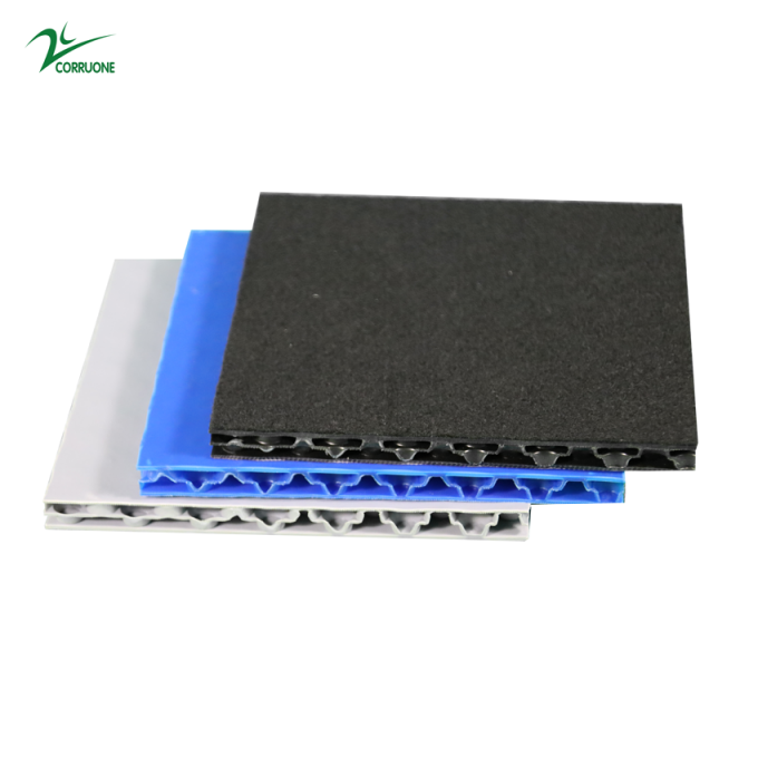 Grey Corrugated Plastic Panels 4x8 Polypropylene Honeycomb Panels