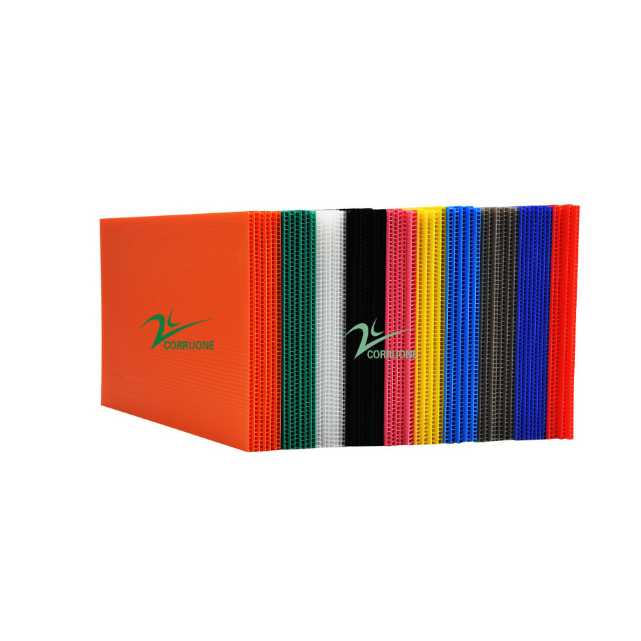 PP 4x8 4mm 5mm Correx Board White Correx Fluted Board Customized