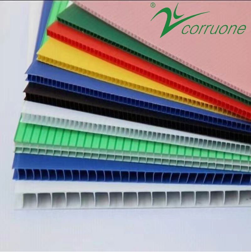 Chloroplast PP Corrugated Sheet Fluted Polypropylene Plastic Cardboard