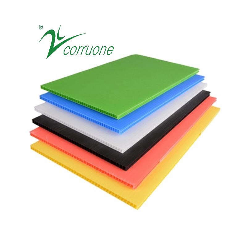 2440x1220 PP Corrugated Sheet 5mm 6mm Fluted Polypropylene Sheet